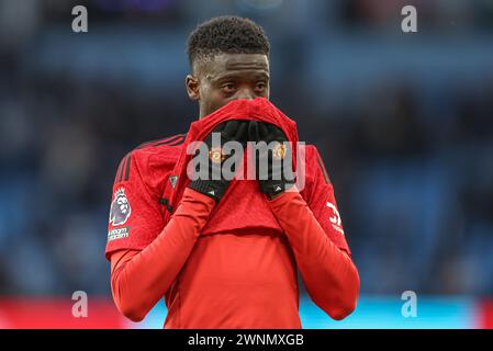 Omari Forson of Manchester United after the game during the Premier ...