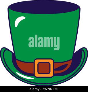 top hat of leprechaun icon flat Stock Vector Image & Art - Alamy