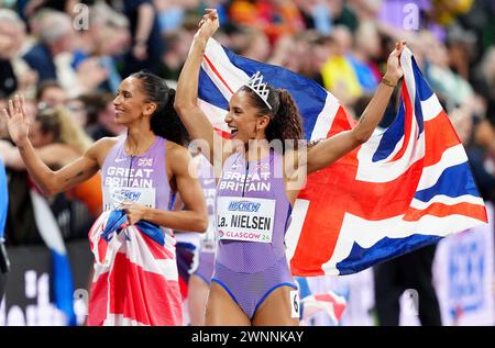 Great Britain's Laviai Nielsen, Lina Nielsen, Ama Pipi and Jessie ...