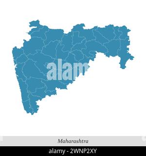 Modern Map - Maharashtra IN Stock Vector Image & Art - Alamy