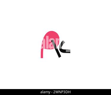 PK Letter Logo Design. PK letter logo Vector Illustration - Vector ...