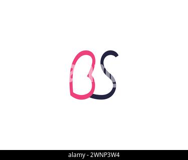 BS Logo Simple. Letter BS Vector Stock Vector Image & Art - Alamy