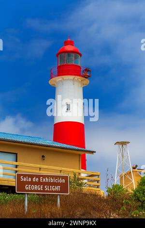 Punta Angeles Lighthouse, Valparaiso, Chile, South America Stock Photo ...