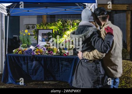 Marysville, United States. 02nd Mar, 2024. The family of Trooper ...