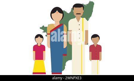 Illustration of greeting card for south indian festival onam with ...