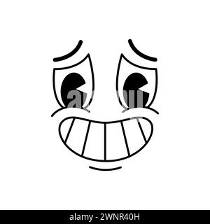 Shame black glyph icon. Human feeling embarrassed. Social emotion of ...