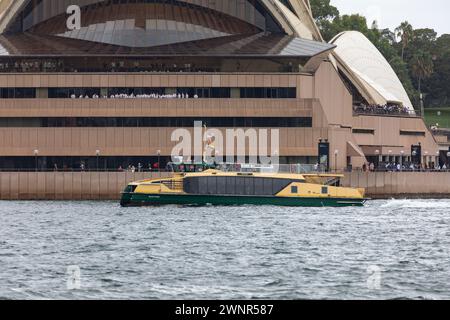 Sydney river class ferry the Ruth Park travels on Sydney harbour,NSW ...