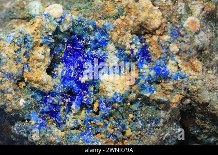 Blue vitriol mineral texture as nice background Stock Photo - Alamy