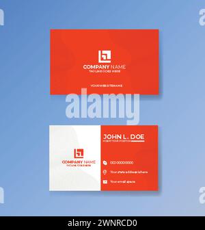 Business card design template, Double sided business card template ...