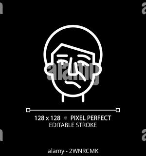 Facial nerve paralysis linear icon Stock Vector Image & Art - Alamy