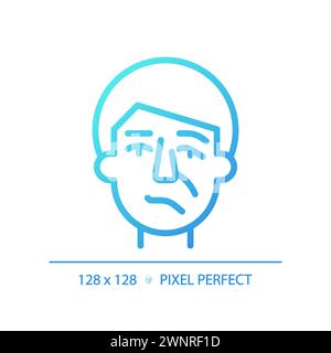 Facial nerve paralysis linear icon Stock Vector Image & Art - Alamy