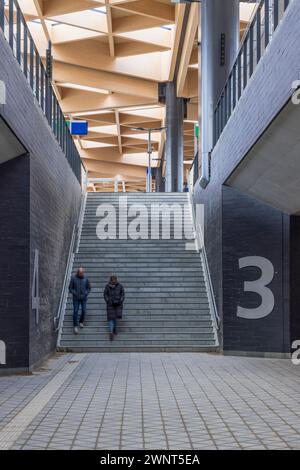 Ede, The Netherlands - March 1, 2024: Railway platform with train at ...