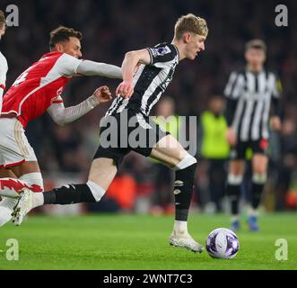 Anthony Gordon of Newcastle United in action during the Emirates FA Cup ...