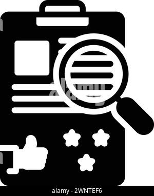 Icon for evaluating,examining Stock Vector Image & Art - Alamy