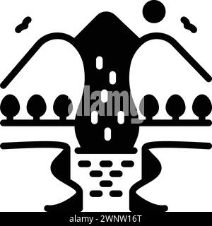 Icon for glen,landscape Stock Vector Image & Art - Alamy