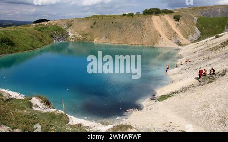 10/08/12 People swim in toxic 'Blue Lagoon' lake in Buxton, Derbyshire ...