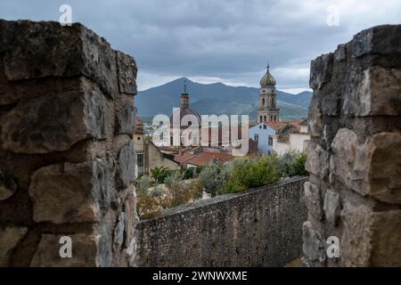View of Pandone Castle - Venafro - Molise - Italy Stock Photo - Alamy