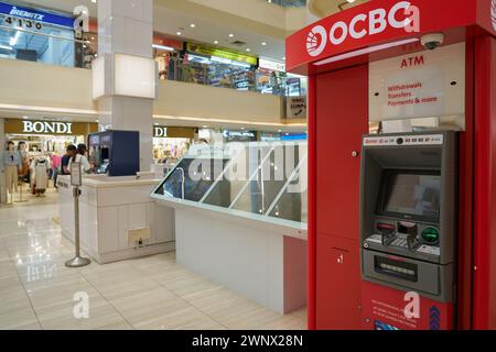 SINGAPORE - NOVEMBER 06, 2023: OCBC automated teller machine as seen at ...