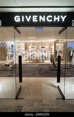 SINGAPORE - NOVEMBER 06, 2023: Givenchy storefront inside the Paragon shopping complex. Givenchy ...