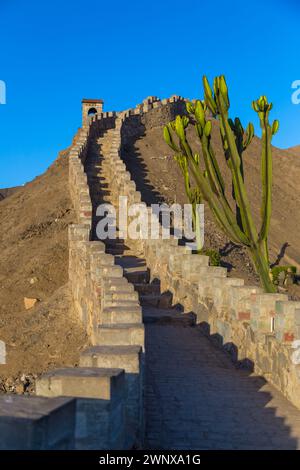 stone and adobe staircase on the hill, Peru Stock Photo - Alamy