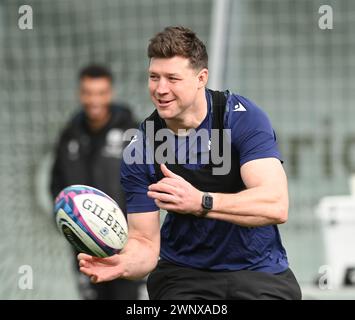Scotland's Grant Gilchrist during a team run at Scottish Gas ...