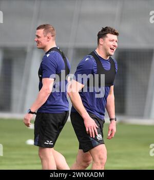 Scotland's Grant Gilchrist during a team run at Scottish Gas ...