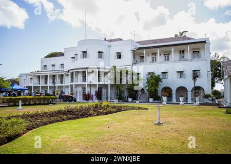 The Barbadian State House also known as Government House. The 18th ...