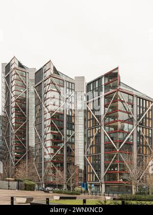View of flats in the Neo Bankside residential tower visible from the ...