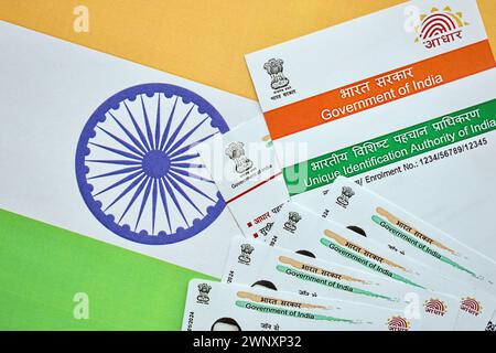 Indian Aadhaar card from Unique Identification Authority of India on ...