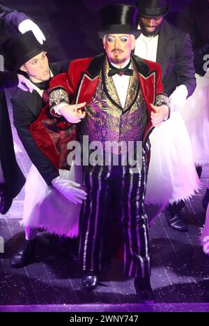 Boy George performs in Moulin Rouge the Musical play at the Al ...