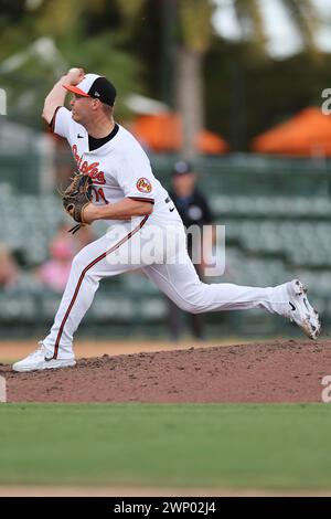 Baltimore Orioles relief pitcher Jacob Webb throws in a baseball game ...