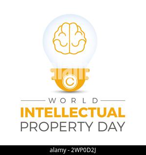 World Intellectual Property Day Observed every year of April 26, Vector ...