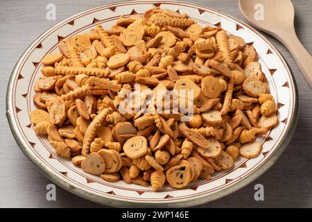 Plate with a variation of traditional Krichlate spicy miniature ...