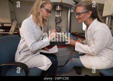 a mechanical laboratory for plastics engineering at a research ...