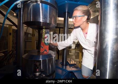 a mechanical laboratory for plastics engineering at a research ...