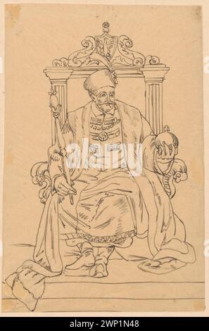 Portrait of King Stefan Batory; Lesser, Aleksander (1814-1884); 1830 ...