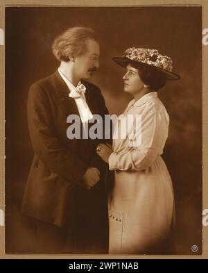Ignacy Jan and Helena Paderewski in the company of William Adlington ...