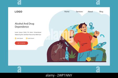 Substance Abuse Recovery. Contrasting the struggle of addiction with ...