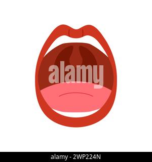 Oral cavity infographic. Human mouth inside parts structure anatomy ...
