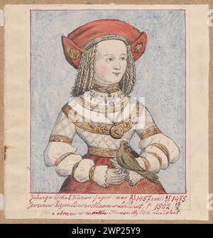 A portrait of Jadwiga Jagiellonka, a Polish princess, painted to ...