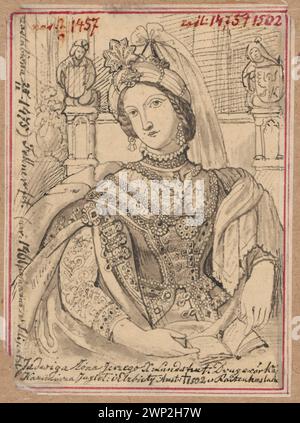 A portrait of Jadwiga Jagiellonka, a Polish princess, painted to ...