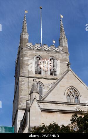 A sunlit Southwark Cathedral, St Mary Overie, Southwark, London ...