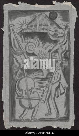 Illustration project by Tadeusz Makowski, 1924, for 'Pastor Ek ...