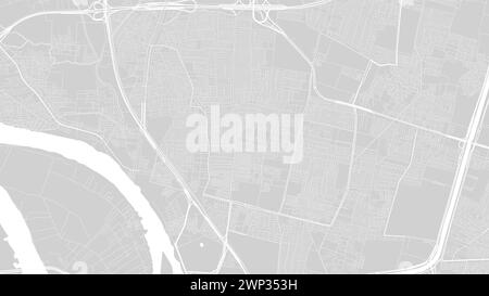 Map of Shubra El Kheima, Egypt. Detailed city vector map, metropolitan ...