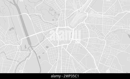 Leipzig, Germany printable street map in classic style colors with all ...