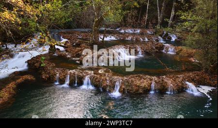 Wasserfall, Martin Brod , Fluss, Flussufer, Una Nationalpark, Bosnien ...