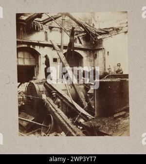 Photograph of the Warsaw-Vienna Railway workshops on Chmielna Street in ...