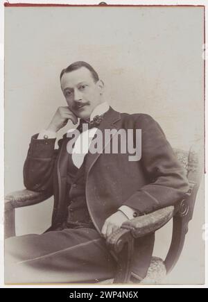 Portrait of Edward Wolski (1850-1921), actor (sitting in an armchair ...