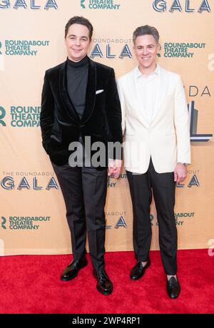 Todd Spiewak and Jim Parsons attend Opening night for 'Good Night, and ...