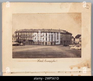Warsaw. `Europejski Hotel` (View from the balcony of the Saxon Palace ...